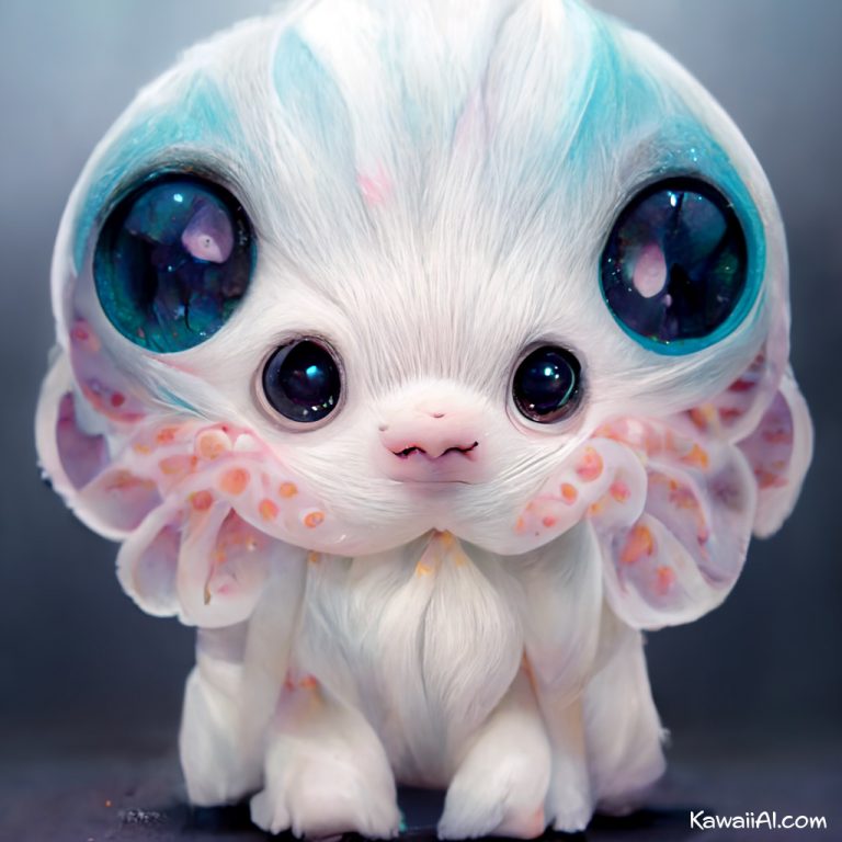 Maggie - Rare cute mythical multi-eyed creature - Kawaii AI