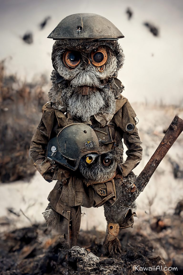 WW2 OWL SQUAD AI Art in Midjourney - Kawaii AI
