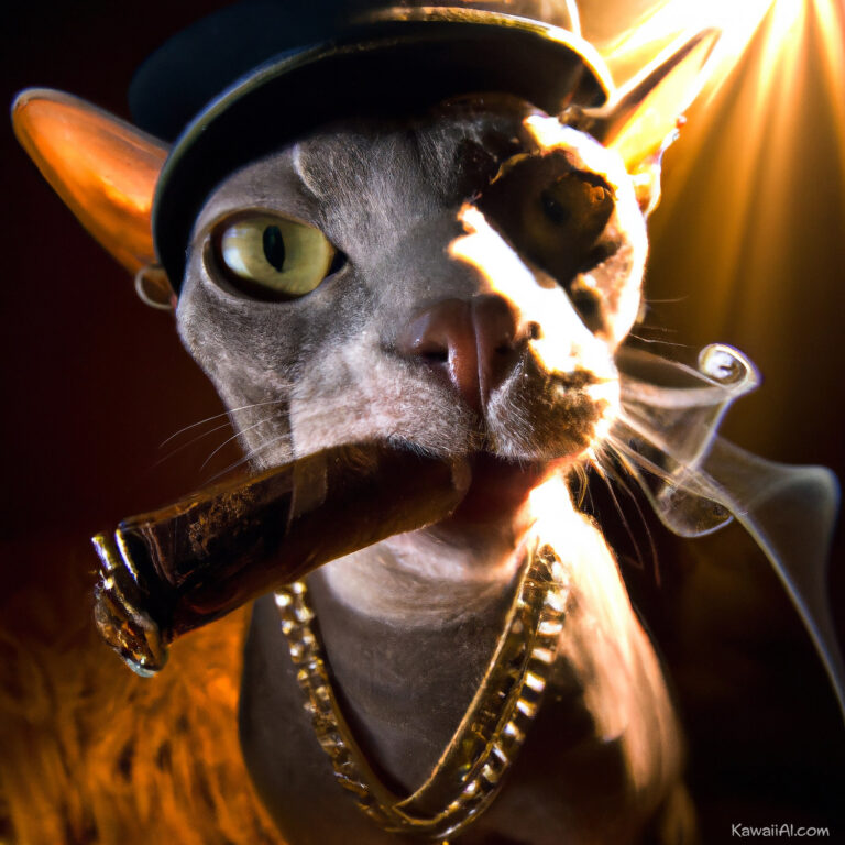 Cat Gangsters AI Art using ImgCreator.ai & DALL-E - Kawaii AI