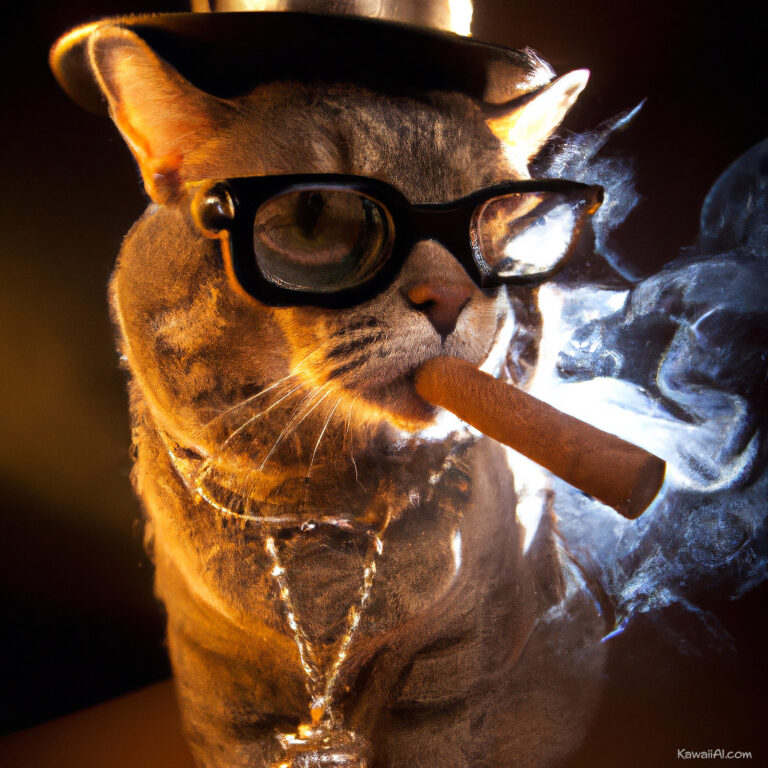 Cat Gangsters AI Art using ImgCreator.ai & DALL-E - Kawaii AI